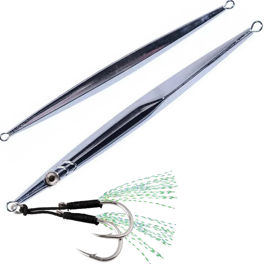 Chrome-Jig-Sea-Fishing-Saltwater-Fast-Sinking-Metal-Jigs-Slow-Pitch ...