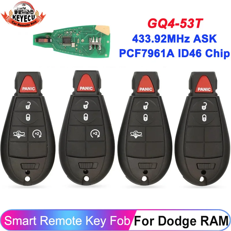 KEYECU-llave-remota-de-coche-GQ4-53T-Fobik-Chip-ID46-PCF7961A-de-433MHz ...