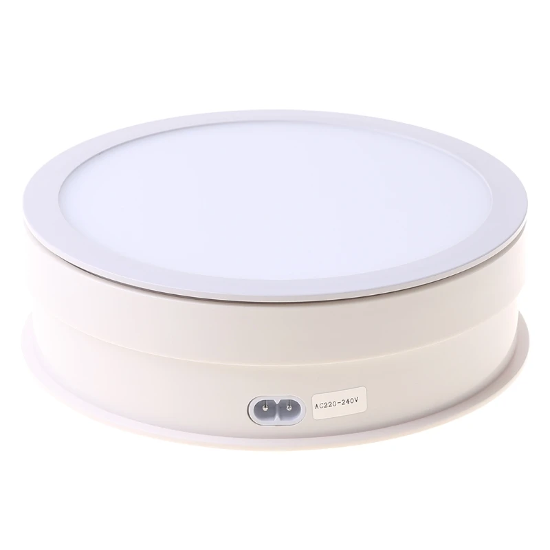 LED-Light-Electric-Rotating-Display-Stand-Turntable-Automatic-Spinning ...