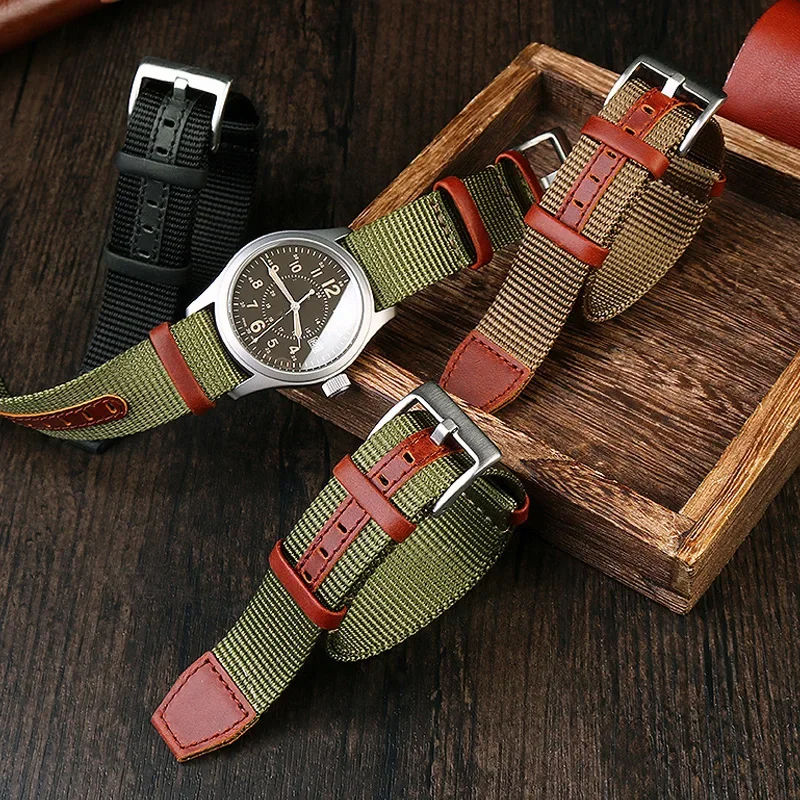 High-Quality-Nylon-20mm-22mm-Watch-Band-Waterproof-Watch-Strap-Army ...