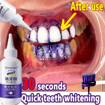 V34 Purple Toothpaste Teeth Whitening Enzyme Remove Plaque Stains ...