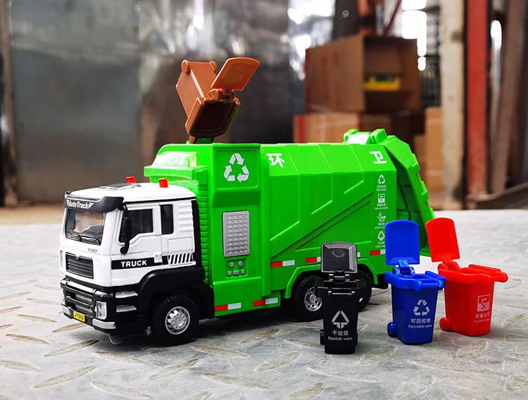 1-50-City-Garbage-Truck-Car-Model-Diecast-Garbage-Transport-Sorting ...