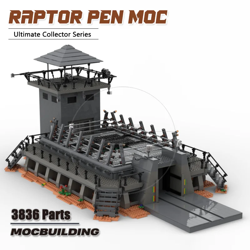Movie-Building-Raptor-Pen-MOC-Building-Blocks-Architecture-Technology ...