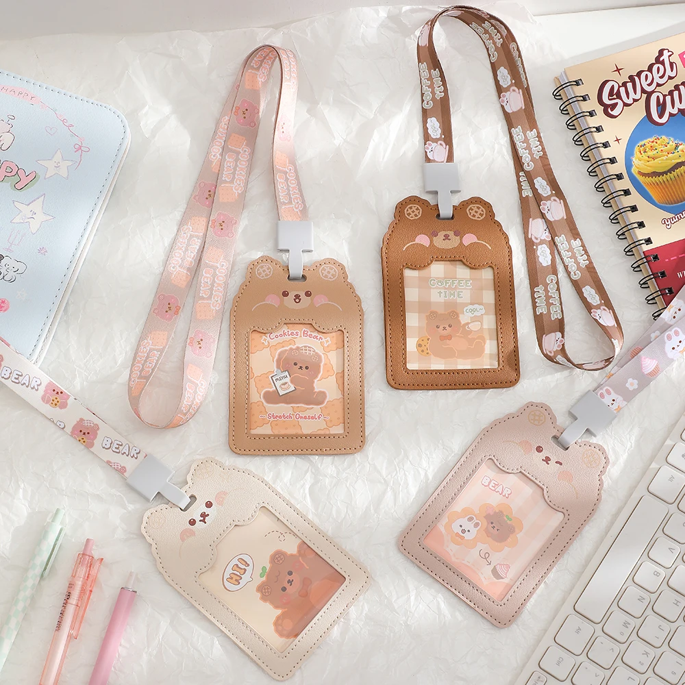 Funda-protectora-Original-de-PU-con-Oso-de-dibujos-animados-para ...