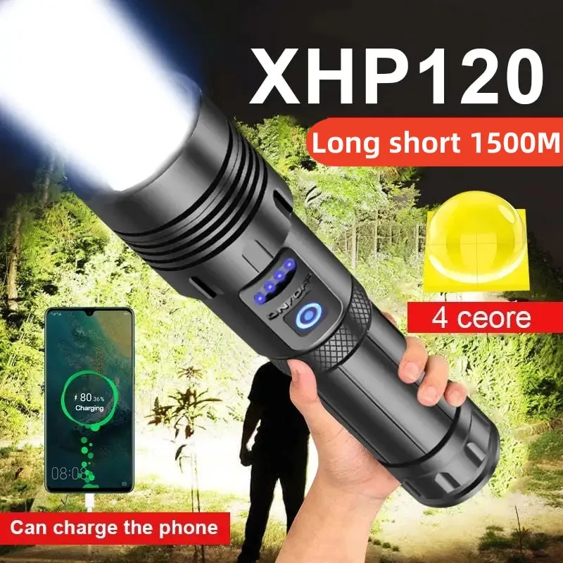 Super-XHP120-Powerful-Led-Flashlight-XHP90-High-Power-Torch-Light ...