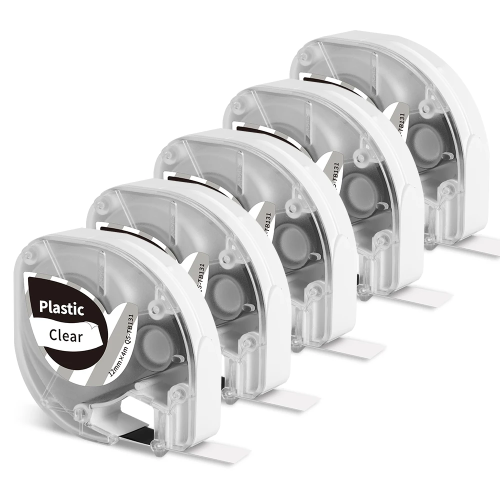 Aken-5pcs-Phomemo-P12-Label-Tapes-Compatible-for-Dymo-LetraTag-Q5-TB231 ...