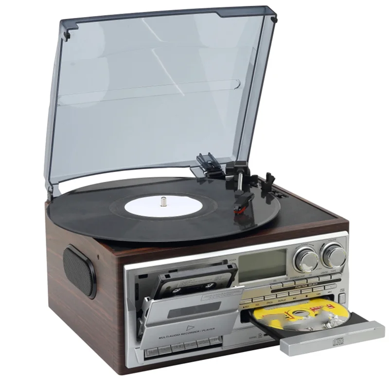 AA60-3-Speed Multi Functions Phonograph Turntable Retro Vinyl Record ...