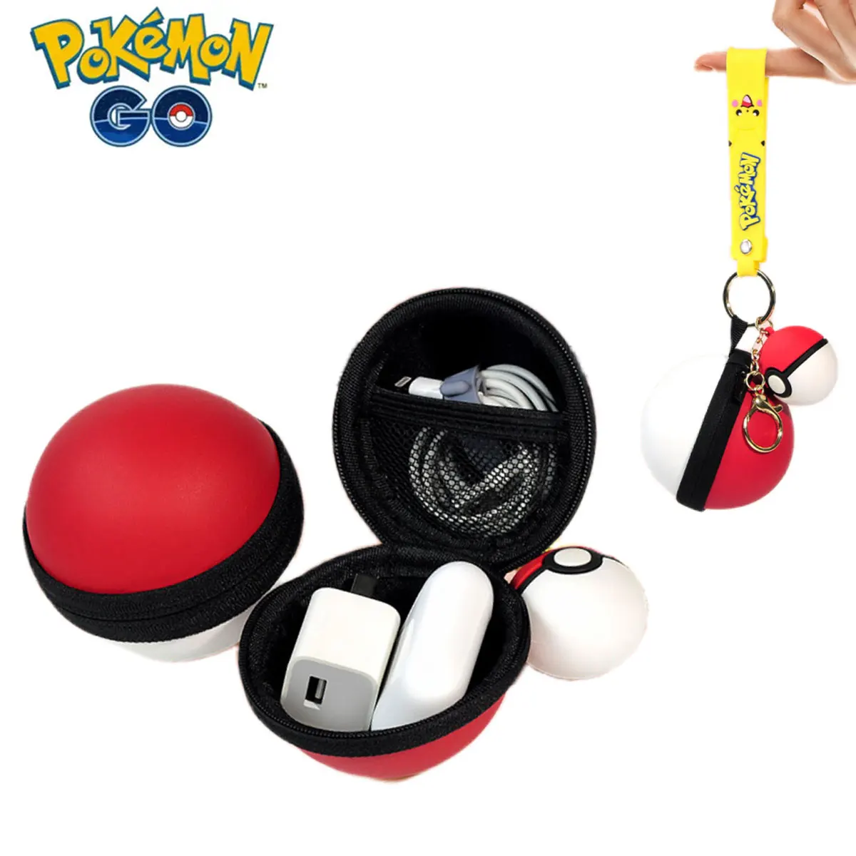 Anime-Pokemon-Pokeball-Plus-Sleutelhanger-Hanger-Oortelefoon-Datakabel ...