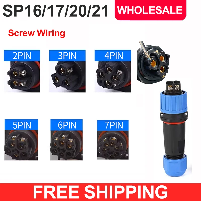 5-10-100Pcs-SP16-SP17-SP20-SP21-Screw-Wiring-Connector-Solderless ...