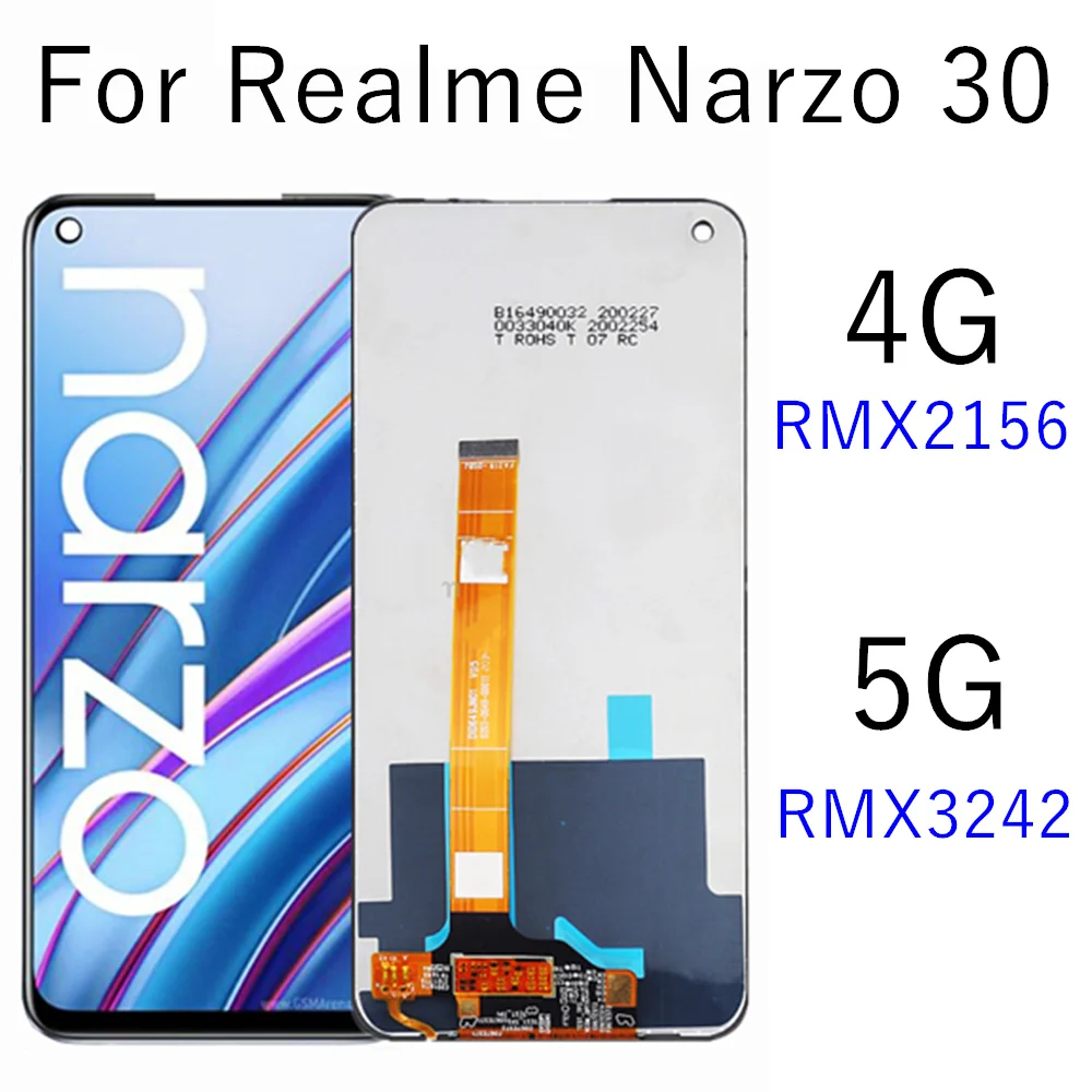 Display Realme Narzo 30 5g | Narzo 30 Rmx3242 Screen | Realme Narzo 30 ...