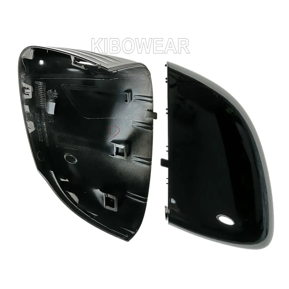 Black Side Mirror Cover Caps for Mercedes Benz W177 A Class CLA C118 ...
