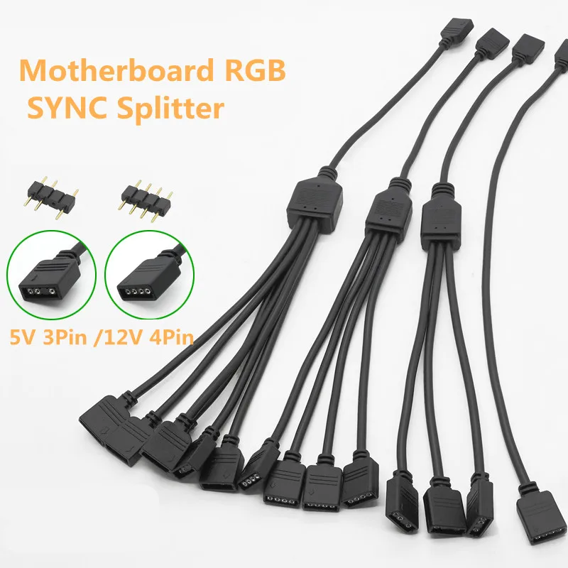 Motherboard-RGB-SYNC-Splitter-12V-4Pin-RGB-5V-3Pin-ARGB-SYNC-HUB ...