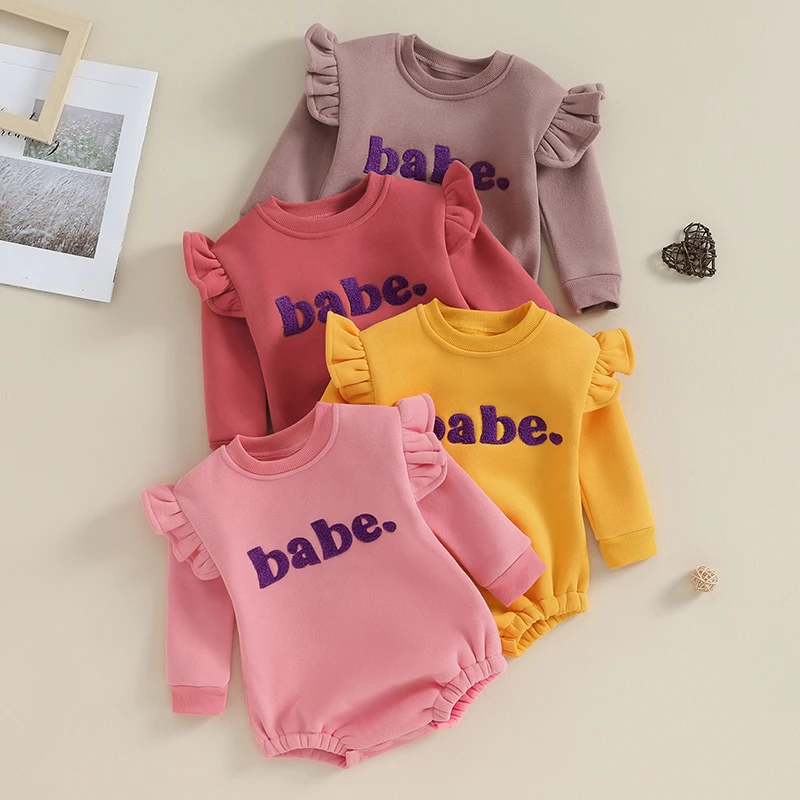 Autumn-Winter-Newborn-Infant-Rompers-Fuzzy-Letter-embroidery-Sweatshirt ...