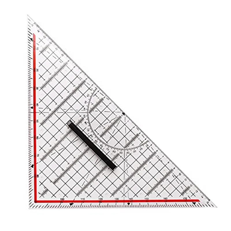 30CM Drawing Triangle Ruler Plastic Drawing Design Ruler With Handle ...