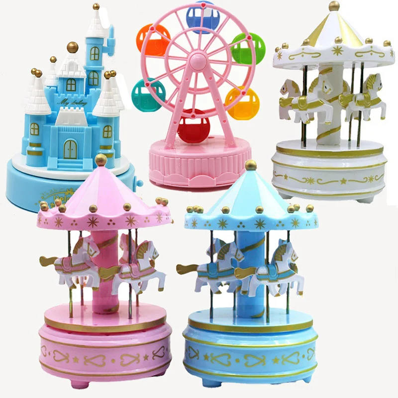 Carousel-Musical-Box-Plastic-Music-Box-Birthday-Gift-Home-Decoration ...
