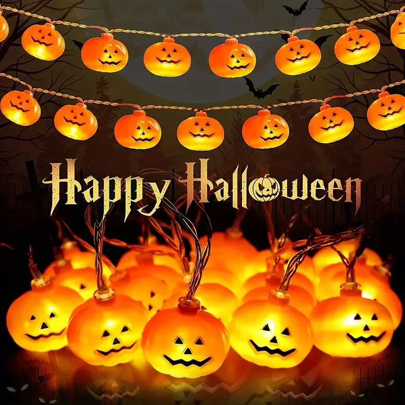 1-5M-3M-LED-Pumpkin-Light-String-Halloween-Decoration-Battery-Operated ...