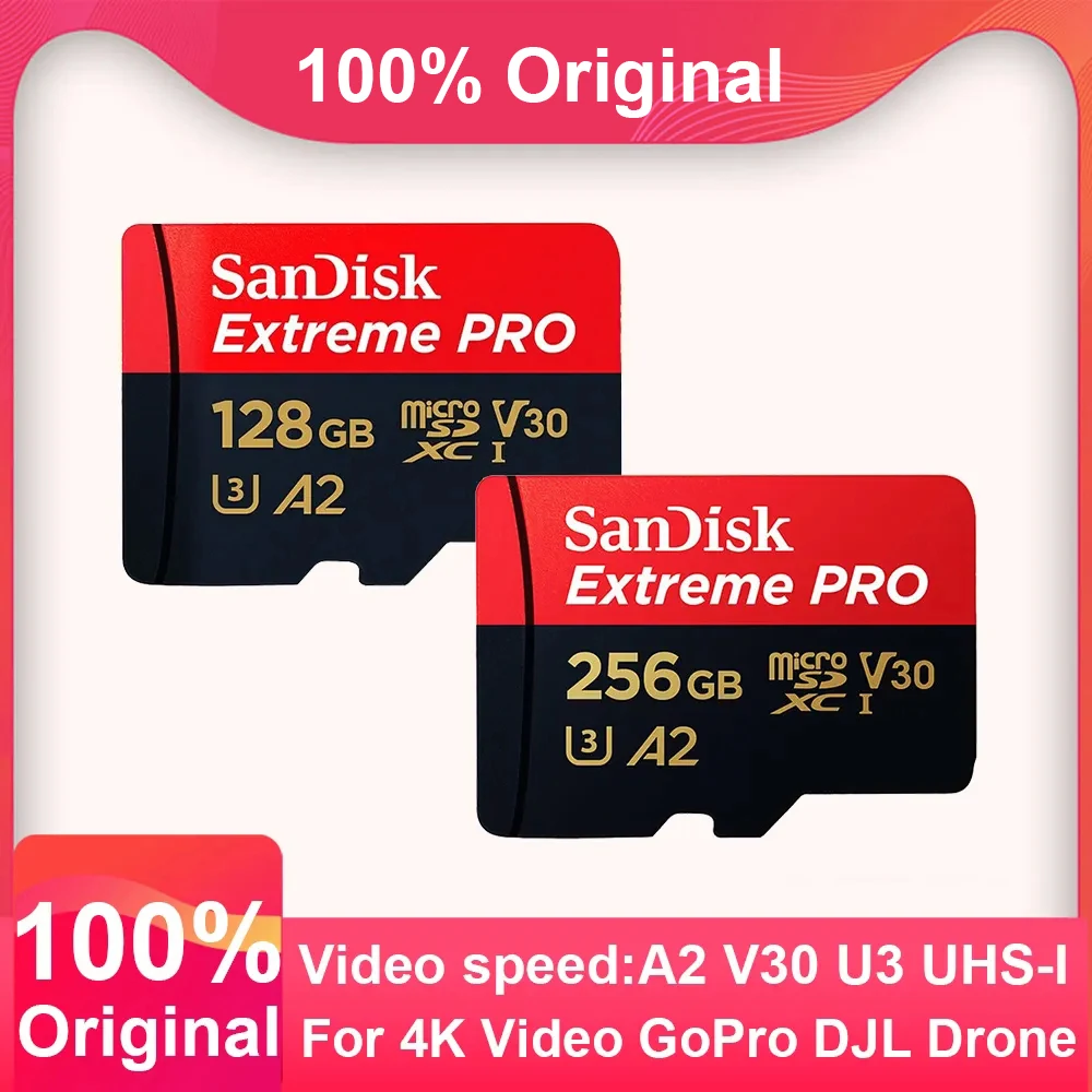 Extreme Pro A1 32GB Flash Card Micro SD Card 128GB A2 SDXC UHS-I 256GB ...