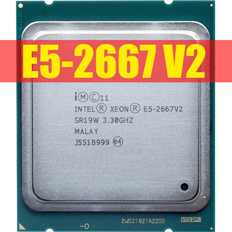 Xeon E5 2667 V2 Processor SR19W 3.3GHz 8Core 130W Socket LGA 2011 CPU ...