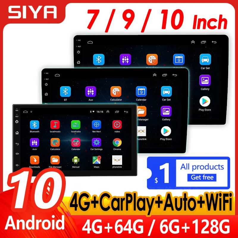 SIYA-AutoRadio-Car-Radio-Audio-Android-10-2-Din-7-9-10-Inch-Auto-Stereo ...