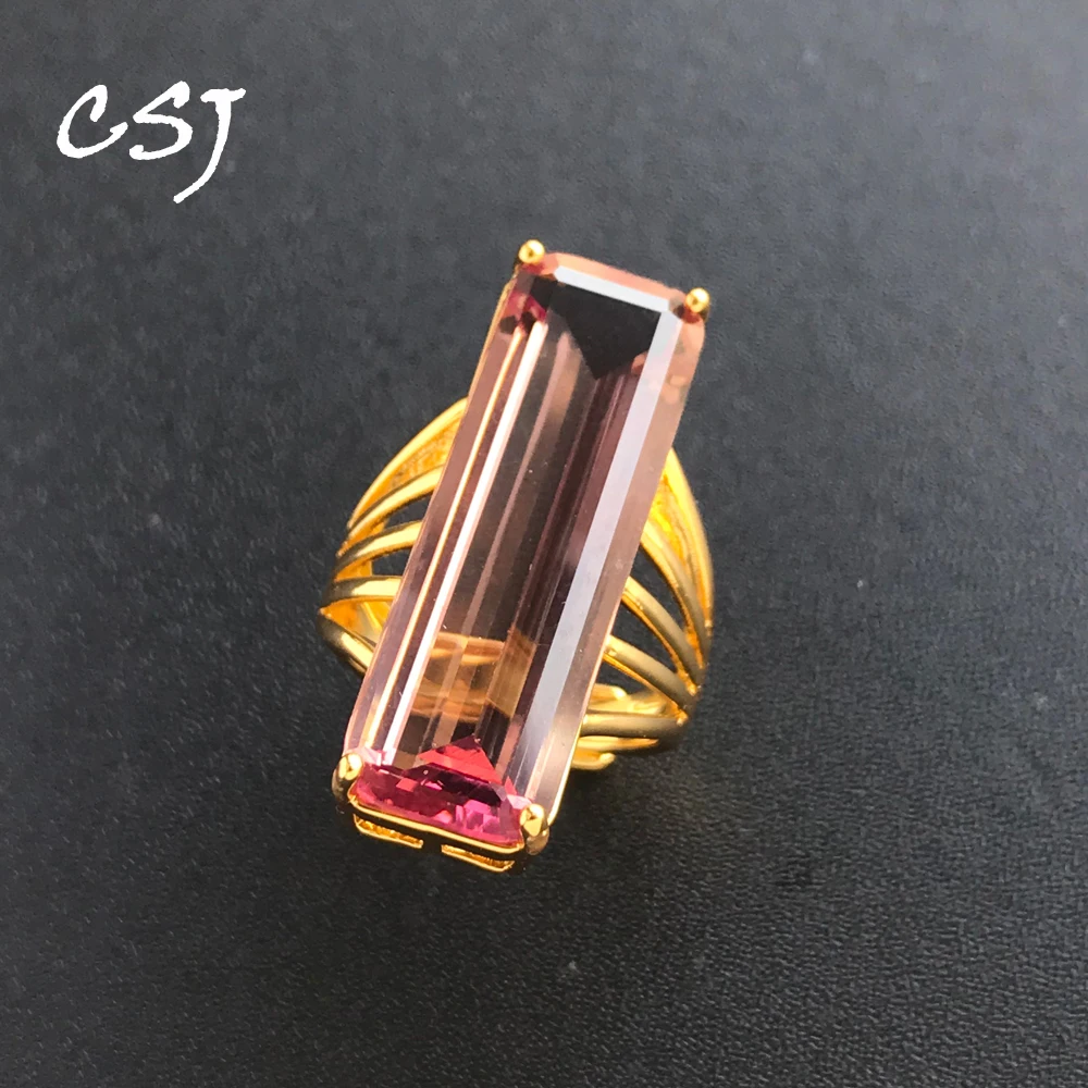 CSJ Big Stone 15*20mm Zultanite Rings Created Gemstone Color Change for ...