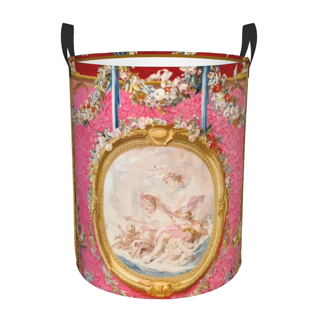 Custom Rococo Renaissance Venuss Emerging Laundry Basket Foldable Large ...