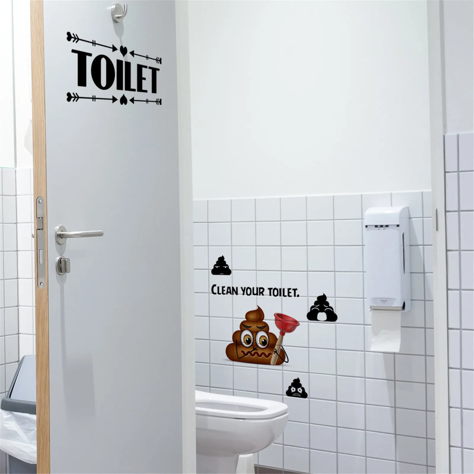 Clean Bathroom Kepet Decals Stickers
