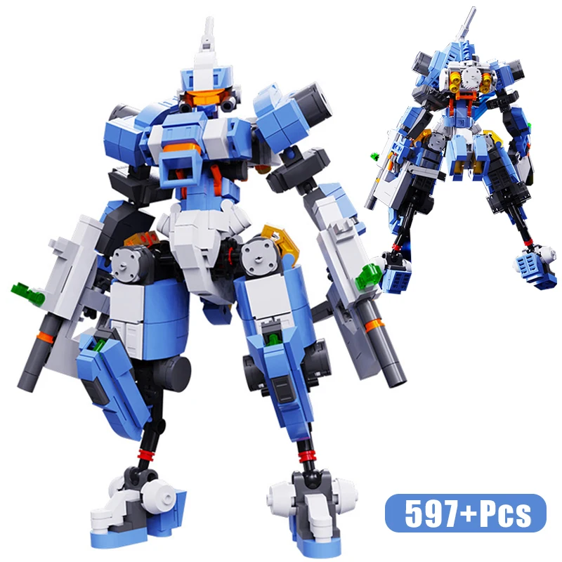 Technical-Mecha-Warrior-Robot-Figures-Model-Building-Blocks-City-Armed ...