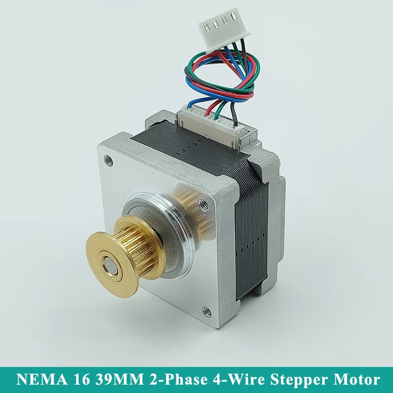 NEMA 16 39MM Stepper Motor DC 12V 24V 2 Phase 4 Wire Stepping Motor 1.8 ...