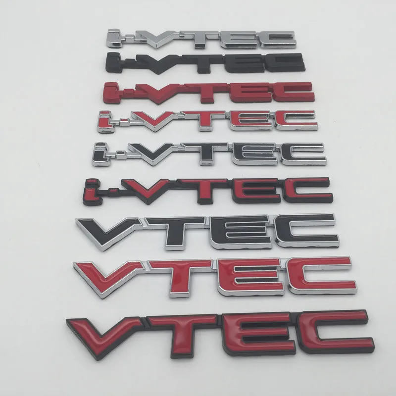 1pcs 3d Metal For Ivtec I-vtec Vtec Car Fender Emblem Side Rear Tail Trunk Badge Stickers Car ...