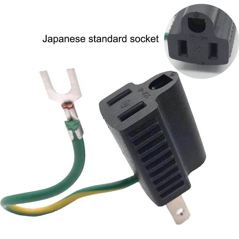 2-PIN-Power-Socket-Converter-2PIN-To-US-3-PIN-Adapter-Connector-PSE ...
