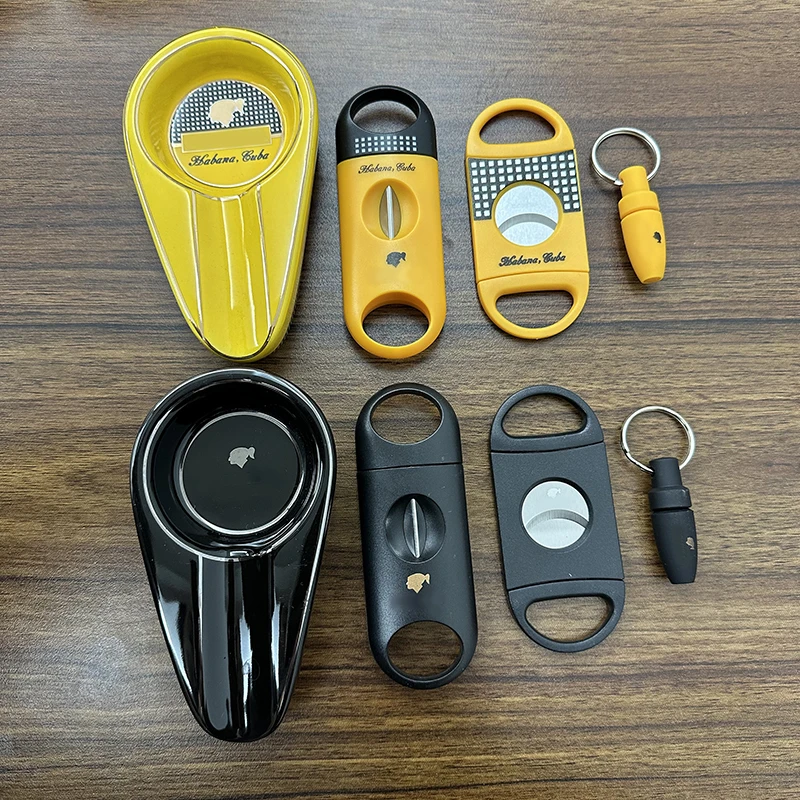 Cigar-Punch-Cutter-4-Cigar-Set-Pocket-Classic-Ashtray-Cigar-Cutter-v ...