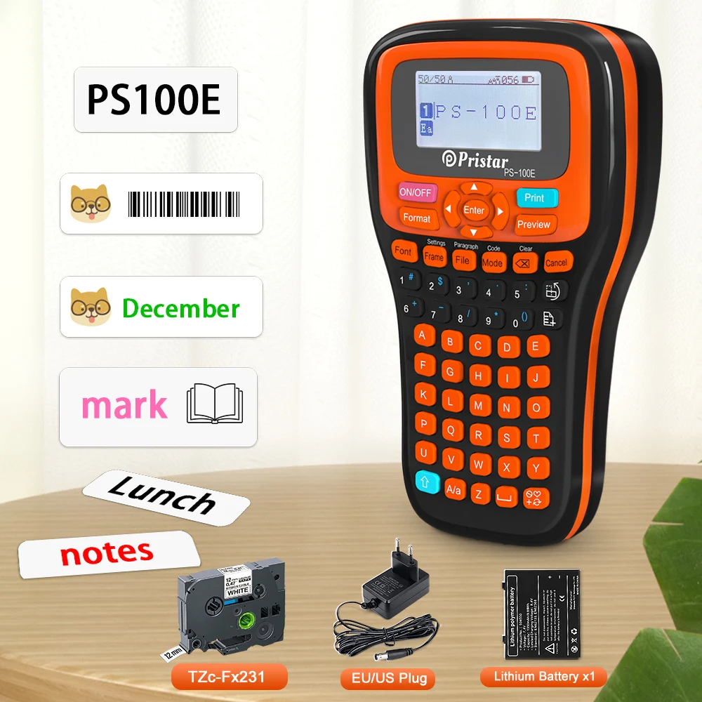 Auto-Cutting-Label-Maker-para-Brother-Labeling-Machine-PS100E-Heat ...