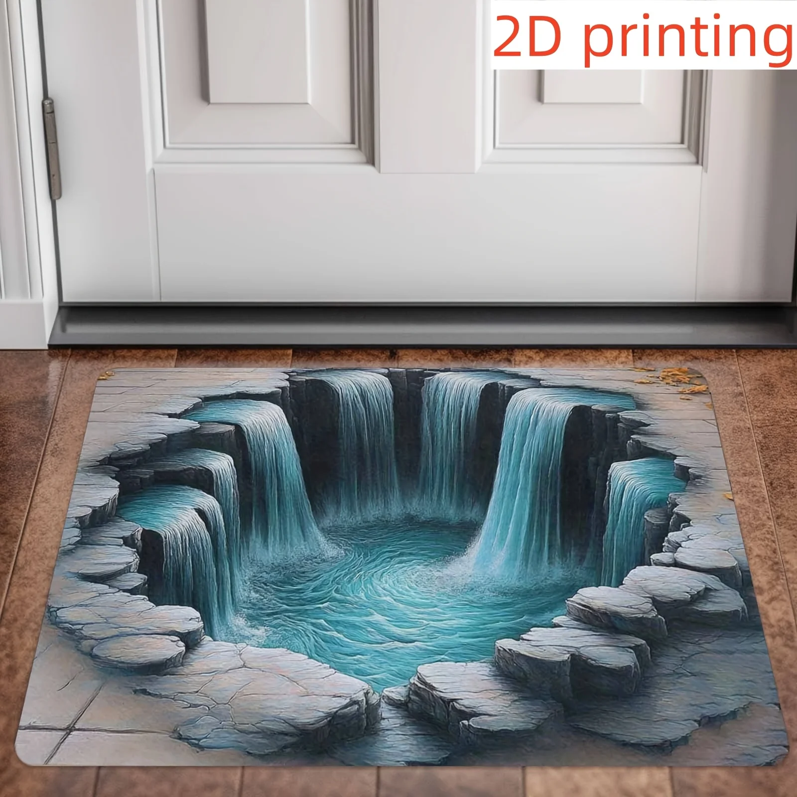 2D Flat Optical Illusion Non-slip Doormat Easy To Clean Perfect for ...