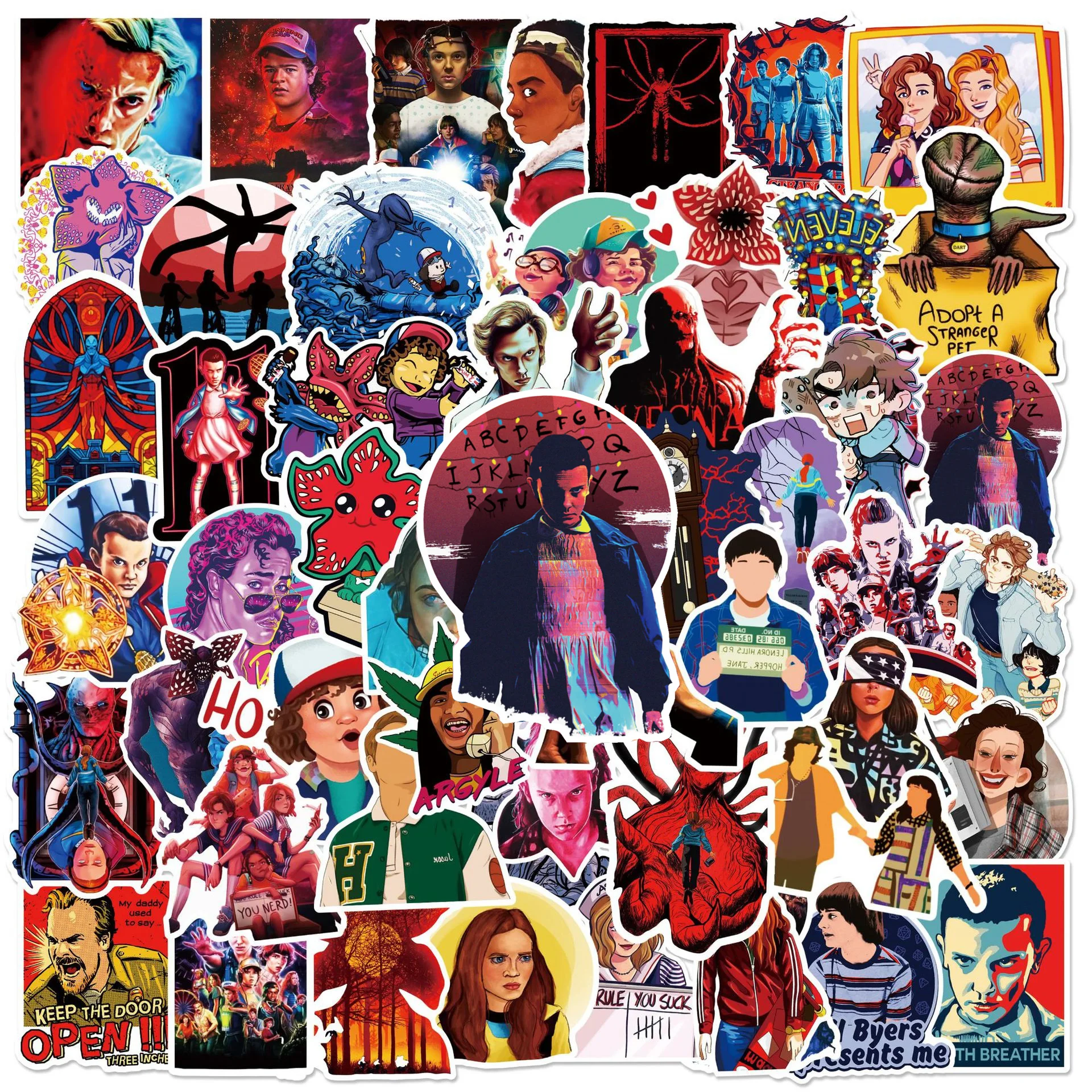 10/30/50pcs Hot TV Show Stranger Things Season 4 Stickers Cartoon ...