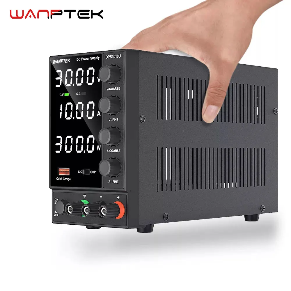 Adjustable Dc Power Supply 4 Digit Lab Bench Power Source 30v 10a 5a Ac ...