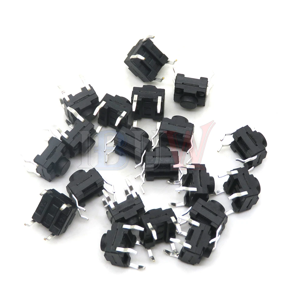 Tactile Switch 70pcs Assorted 6x6x6mm ON/OFF Touch Button Micro Switch ...