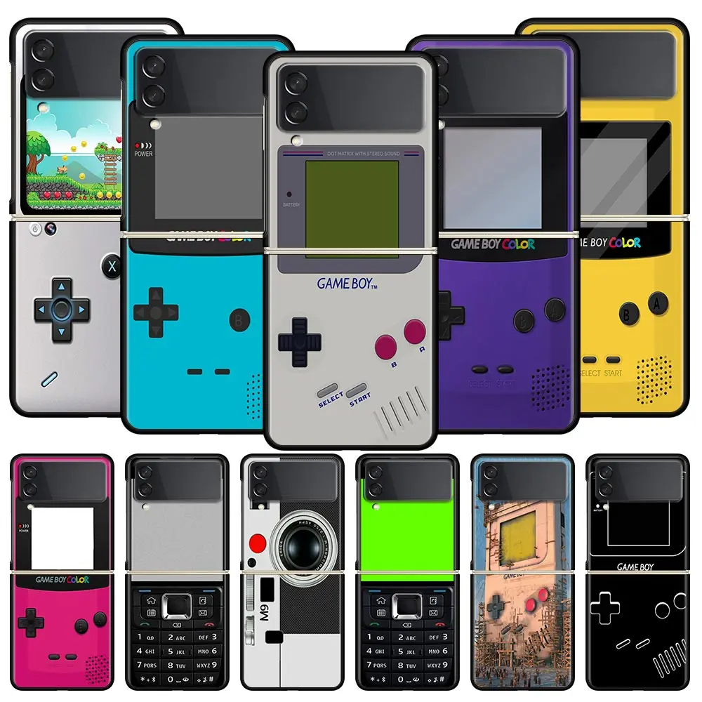 Gameboy-Boy-Game-Phone-Case-For-Samsung-Galaxy-Z-Flip-4-5-3-Fold-Black ...