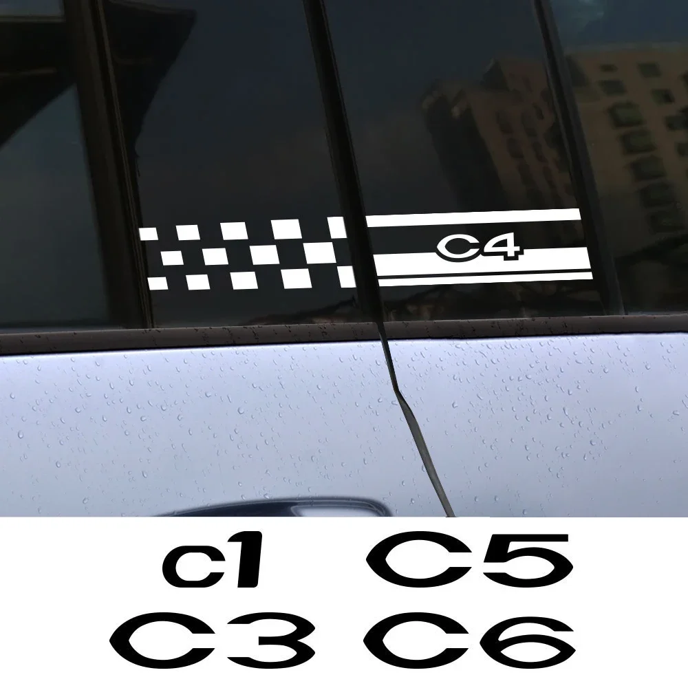 2Pcs-Car-Door-Trim-Vinyl-Decals-B-Pillar-Sticker-Racing-Styling-Decor ...