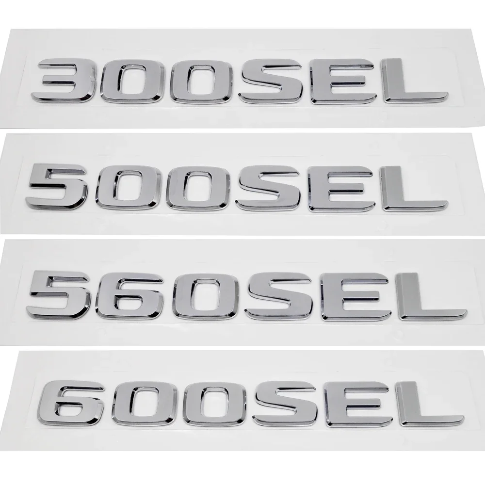ABS-Plastic-300SEL-500SEL-560SEL-600SEL-Trunk-Rear-Logo-Badge-Emblem ...