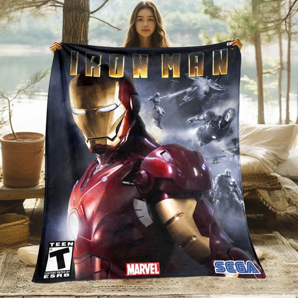 Marvel-Iron-Man-thin-blanket-Lightweight-Flannel-Throw-for-Sofa-Bed ...