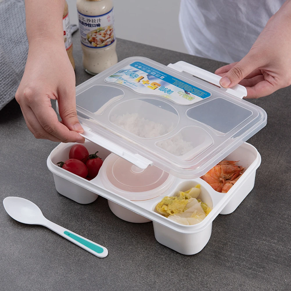 LUNCH BOX,Rose--Boîte à déjeuner séparée avec 5 compartiments boîte à ...