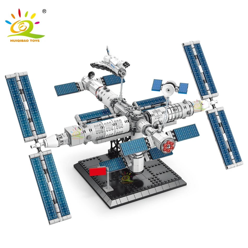 HUIQIBAO-Space-Station-Building-Blocks-With-Astronaut-Figure-City ...