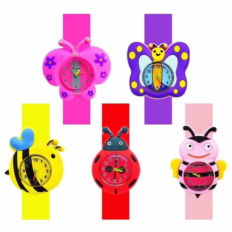 2024-New-Cartoon-Butterfly-Girl-Watch-Bracelet-3D-Ladybug-Bee-Style ...