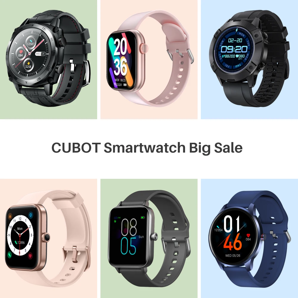 Cubot smartwatch à prova dwaterproof água android ios esporte relógio ...
