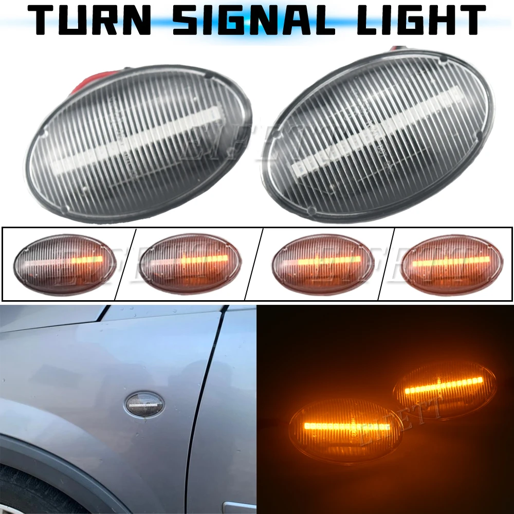 1Set Turn Signal LED Side Marker Mirror Light Flashing Indicator For ...