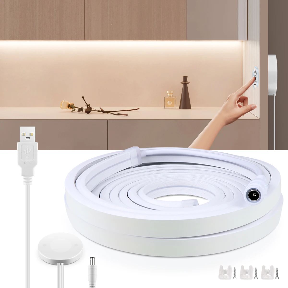 5V-COB-LED-Strip-Light-Penetrable-Wood-Neon-Sign-Tape-Hand-Scan-Touch ...