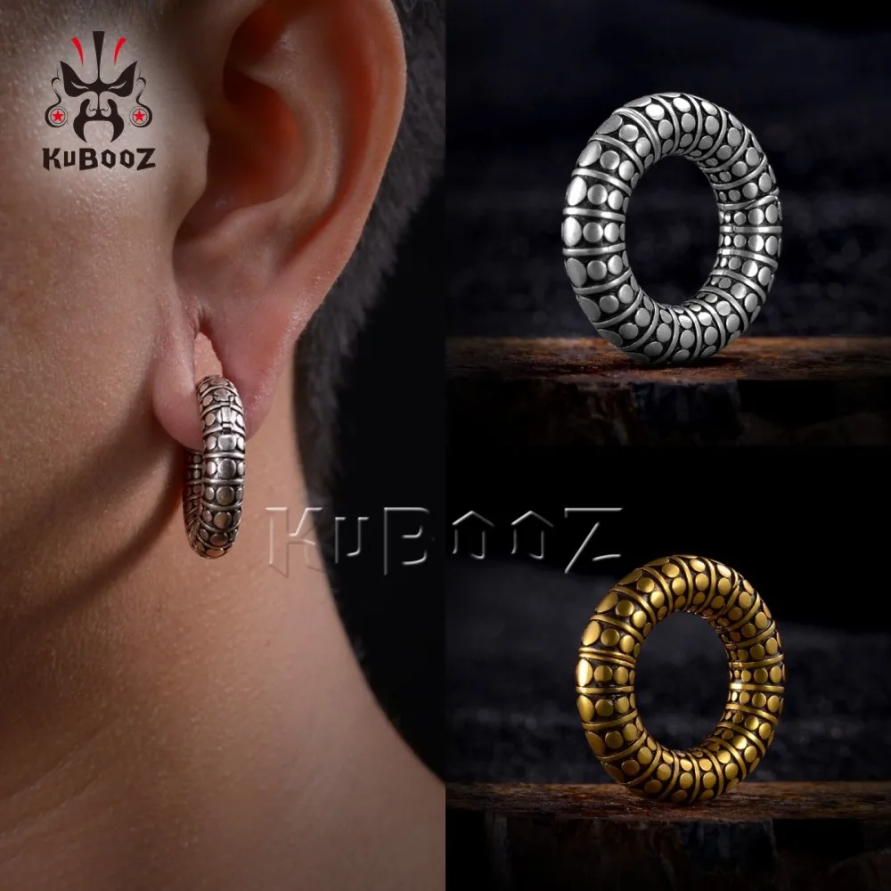 KUBOOZ-Classic-Copper-Retro-Pattern-Ear-Weight-Magnet-Earrings-Gauges ...