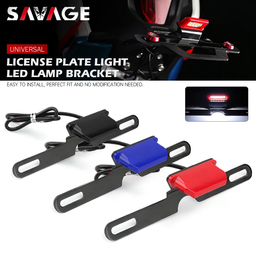 Motorcycle License Plate Light LED For MT 07 09 Z900 Z750 S1000RR EXC ...