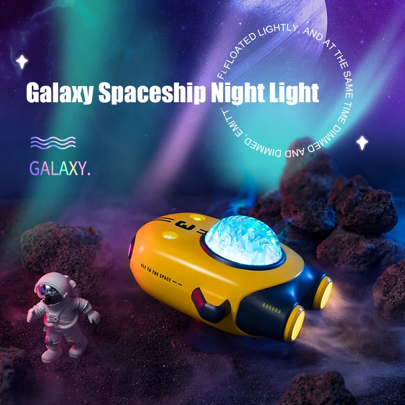 Space-Galaxy-Projector-Night-Light-LED-Spaceship-Aurora-Nebula-Starry ...