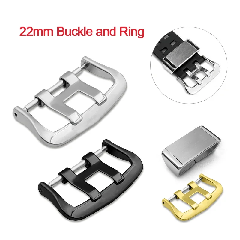 22mm-Buckle-Ring-Double-Pin-Buckles-Metal-Steel-Button-Watch-Strap ...